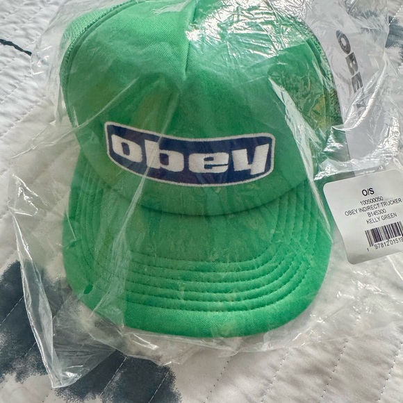Obey | Accessories | Sealed Obey Indirect Trucker Hat Kelly Green New ...